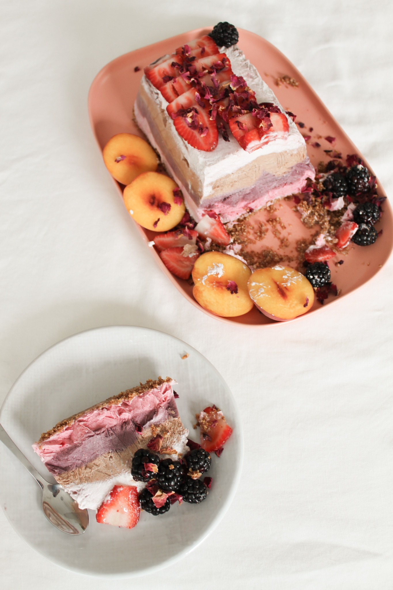 LAYERED FROZEN YOGURT CAKE | WholeLife