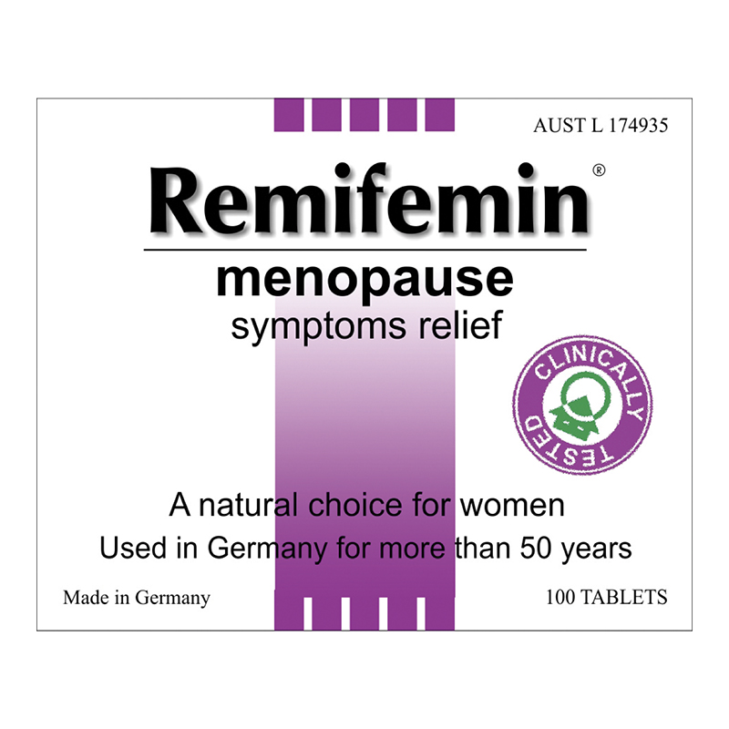 Remifemin Menopause Symptoms Relief - 100 Tablets | WholeLife