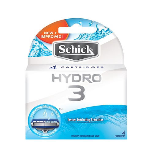 Schick Hydro 3 Cartridges - 4 Pack | WholeLife