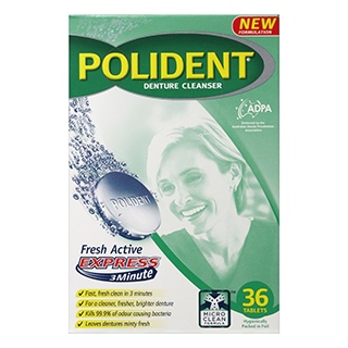 Polident Fresh Active Denture Cleanser - 36 Tablets | WholeLife