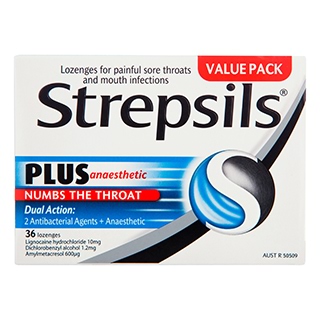 Strepsils Plus Lozenges - 36 Pack | WholeLife