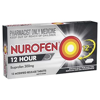 Nurofen 12 Hour Ibuprofen 300mg 12 Tablets | WholeLife