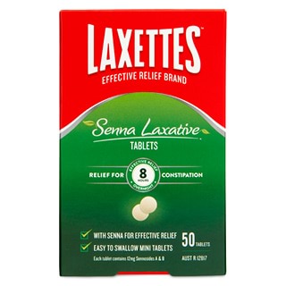 Laxettes Senna Laxative - 50 Pack | WholeLife