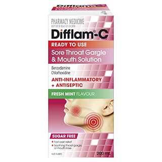 Difflam-C Anti-Inflammatory Antiseptic Solution - 200ml | WholeLife