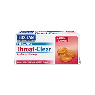 Bioglan Throat Clear Lozenges - 20 Pack | WholeLife