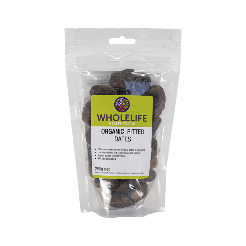 Organic Pitted Dates 250g | WholeLife