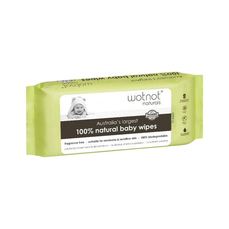 100% Natural Baby Wipes 70 pack | WholeLife