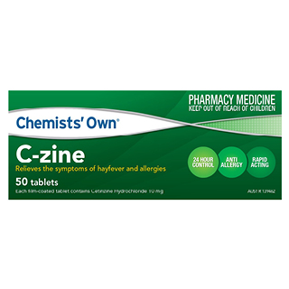 Chemists' Own C-Zine 10mg - 50 Tabs | WholeLife