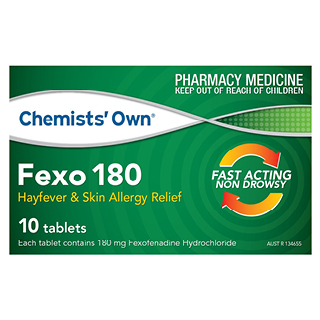 Chemists' Own Fexo 180mg - 10 Tabs | WholeLife