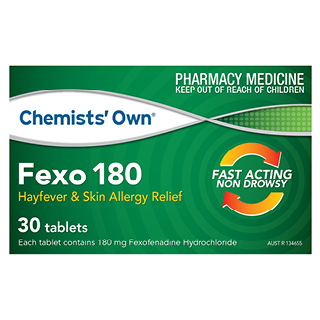 Chemists' Own Fexo 180mg - 30 Tabs | WholeLife