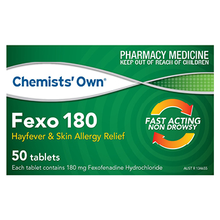 Chemists'Chemists Own Own Fexo 180mg - 50 Tabs | WholeLife