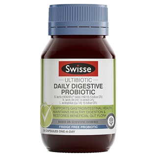 Swisse Ultibiotic Daily Digestive Probiotic - 30 Capsules | WholeLife