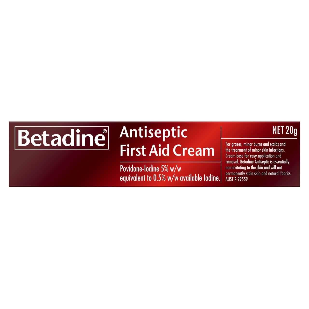 Betadine First Aid Cream - 20g | WholeLife