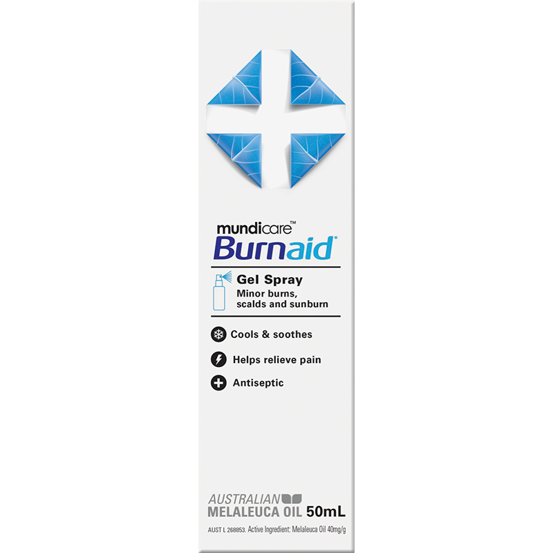 Mundicare Burnaid Burn Spray - 50mL | WholeLife