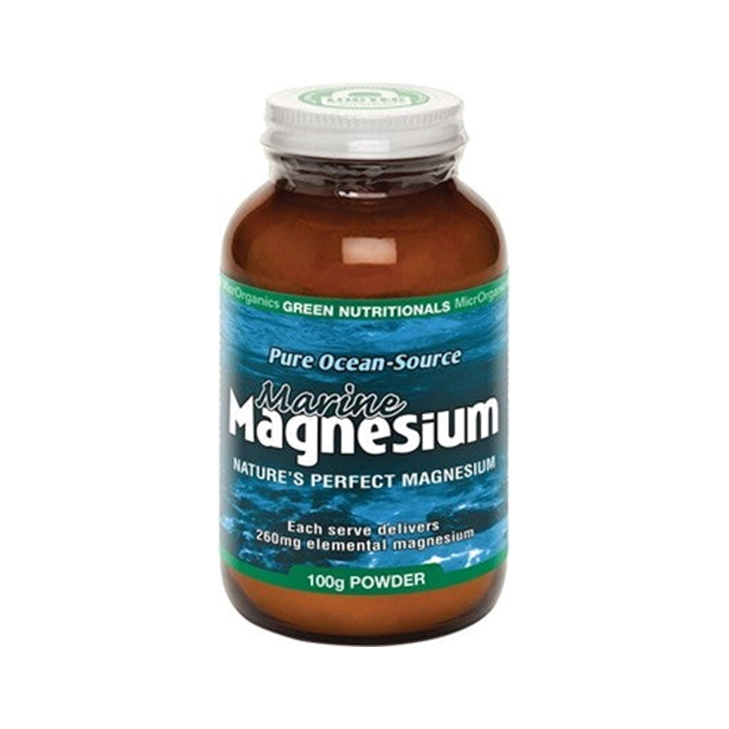 Green Nutritionals Marine Magnesium Powder 100g | WholeLife