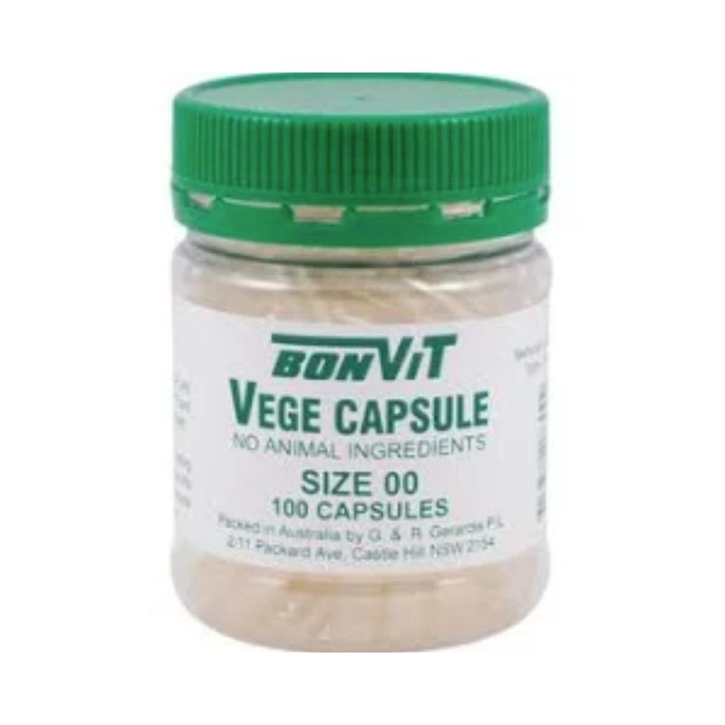 Bonvit Empty Vege Capsules 00 size 100 capsules | WholeLife