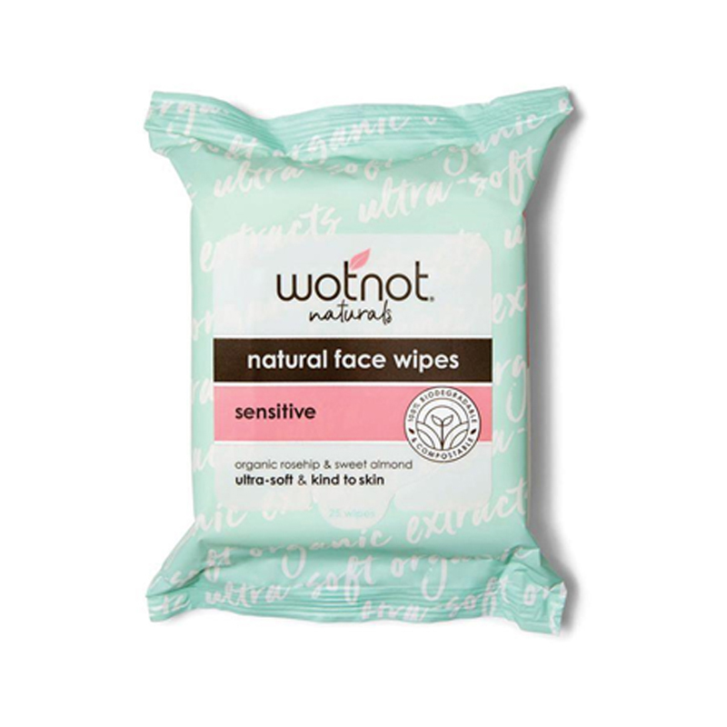 Natural Face Wipes Sensitive 25 sheets | WholeLife