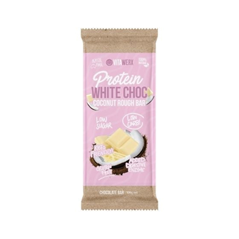 White Choc Coconut Rough Bar 100g | WholeLife
