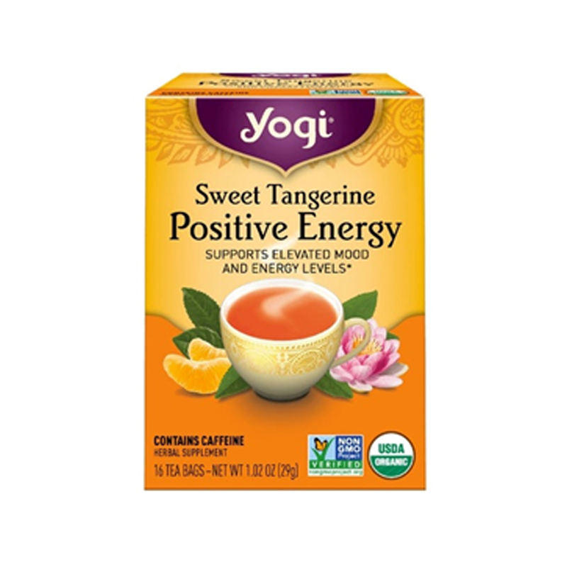 Sweet Tangerine Positive Energy Herbal Tea 16 Pack | WholeLife