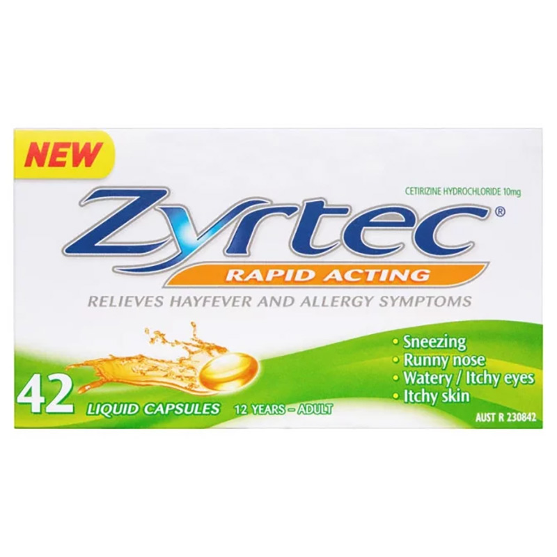 Zyrtec Rapid Acting Liquid - 42 Capsules | WholeLife