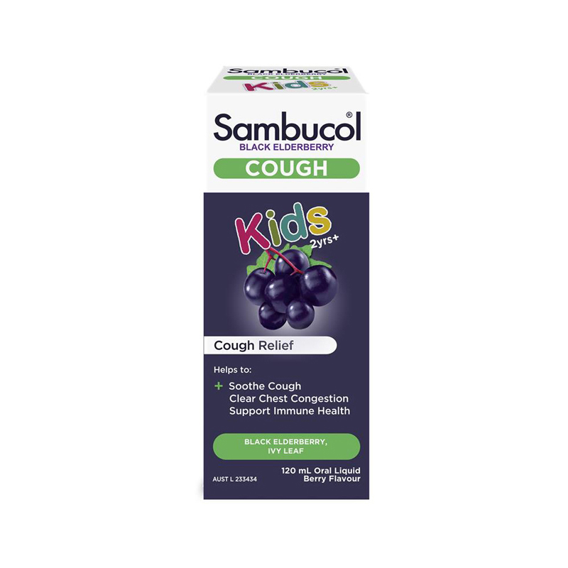 SAMBUCOL Kids Cough Liquid 120ml | WholeLife