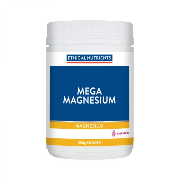 Mega Magnesium Powder Raspberry 450g | WholeLife
