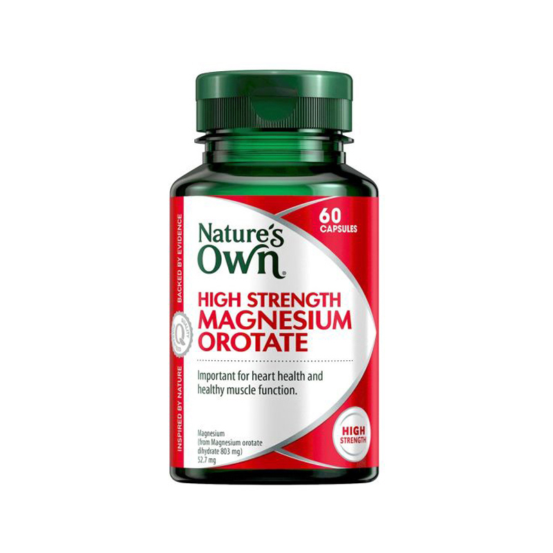 NATURE'S OWN High Strength Magnesium Orotate 60 Capsules | WholeLife
