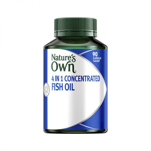 NATURE'S OWN 4 in 1 Concentrated Fish Oil 90 Capsules | WholeLife
