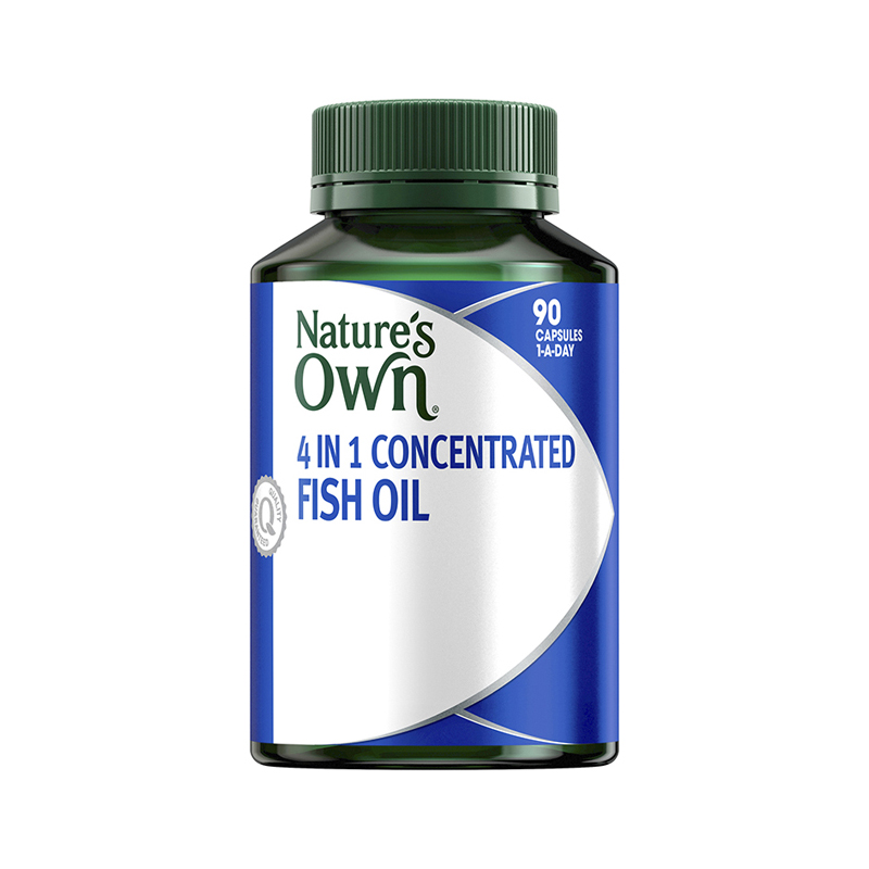 NATURE'S OWN 4 in 1 Concentrated Fish Oil 90 Capsules | WholeLife