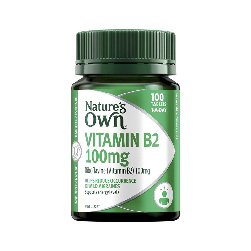 NATURE'S OWN Vitamin B2 100MG 100 Tablets | WholeLife