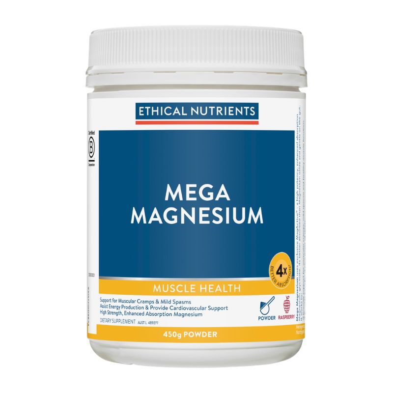 ETHICAL NUTRIENTS Mega Magnesium Raspberry 450g | WholeLife