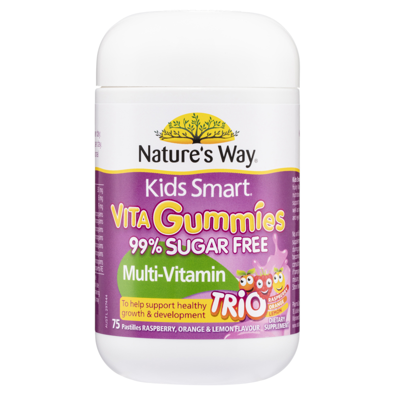 NATURE'S WAY Kids Smart Vita Gummies Multivitamin Sugar Free Trio 75 ...
