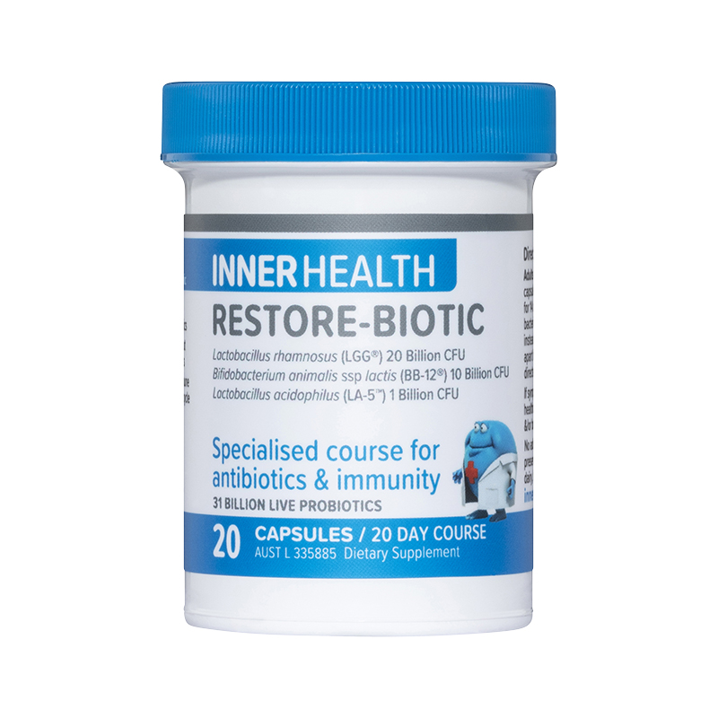Inner Health Restore-Biotic 20 Capsules | WholeLife
