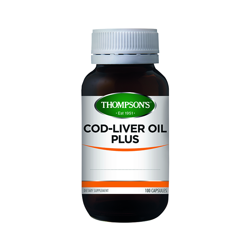 THOMPSON'S Cod Liver Oil 100 Capsules | WholeLife