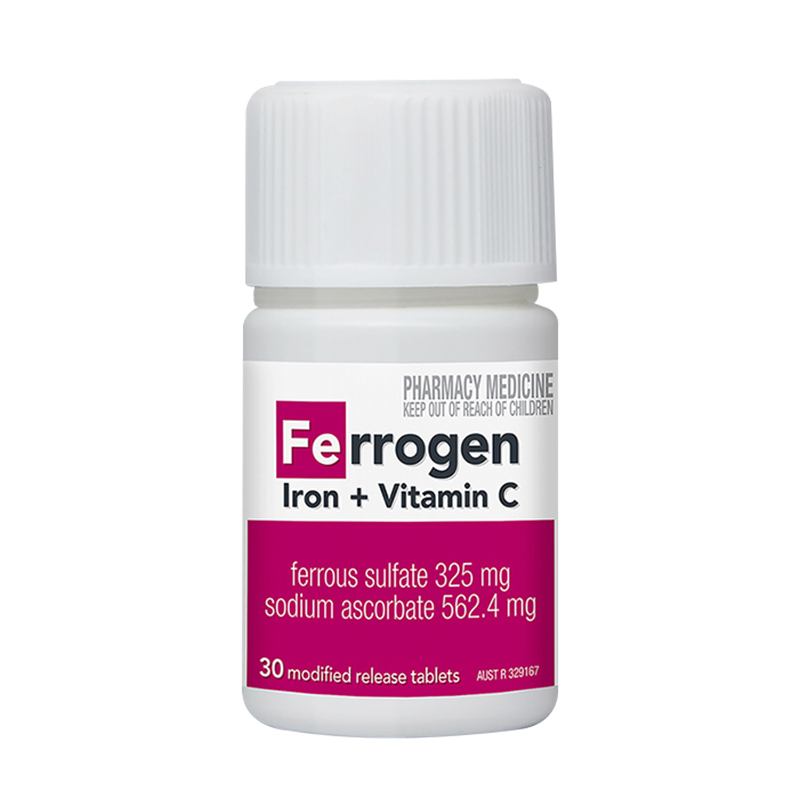 FERROGEN Iron + Vitamin C 30 MR Tablets | WholeLife
