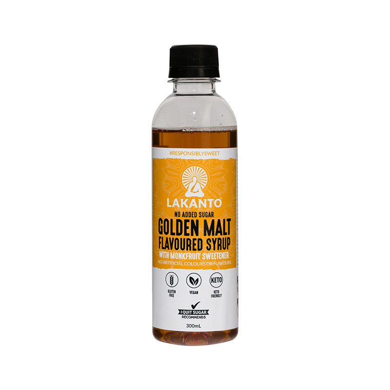 LAKANTO Golden Malt Flavoured Syrup 300ml | WholeLife