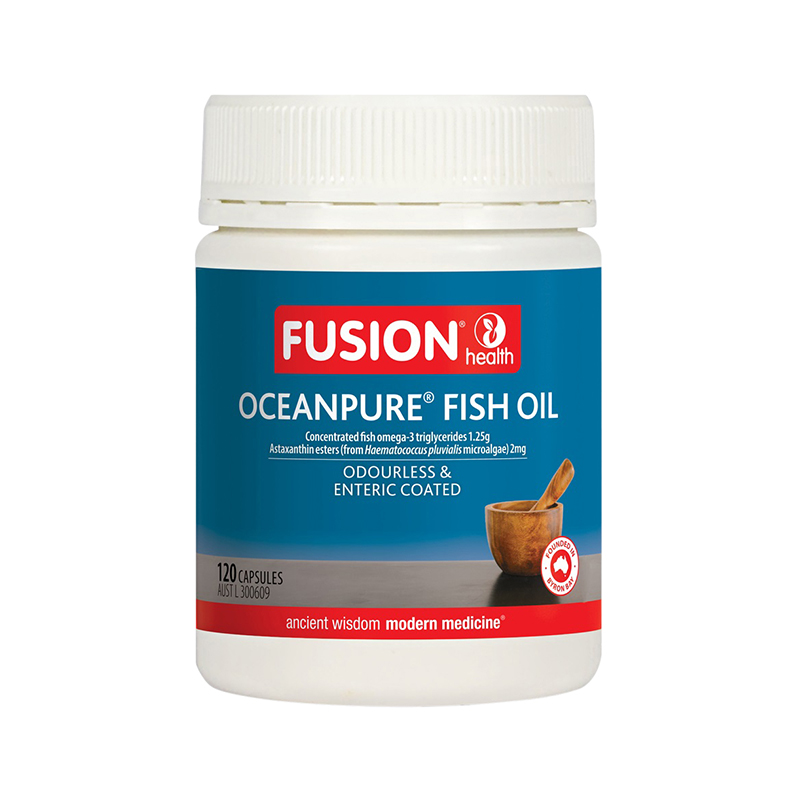 FUSION HEALTH OceanPure Fish Oil 120 Capsules | WholeLife