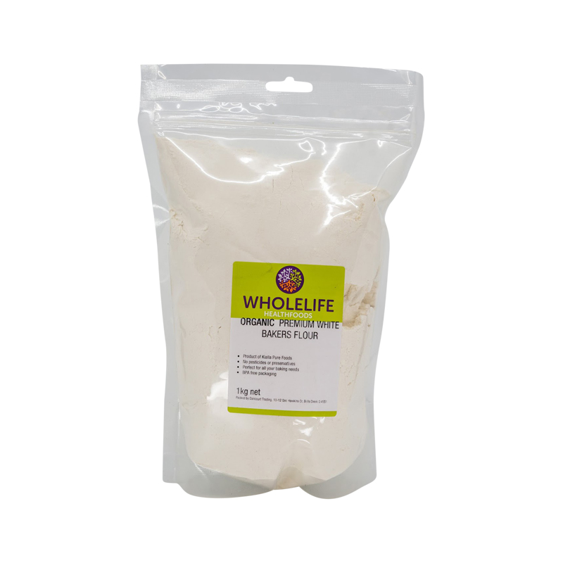 Organic Premium Bakers Flour 1kg | WholeLife