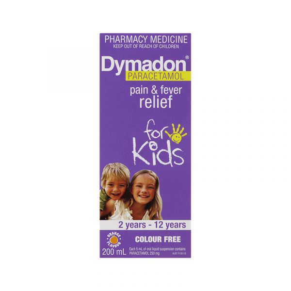Paracetamol For Kids 2-12 Years Colour Free Orange 200ml | WholeLife