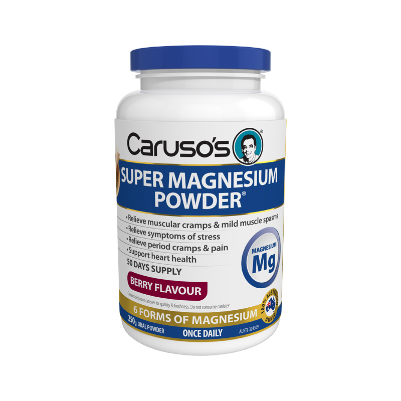 Caruso's Super Magnesium Powder Berry 250g | WholeLife