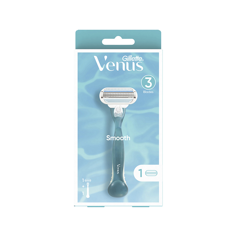 Smooth Women's Razor - 1 Razor Handle + 1 Blade Refill | WholeLife