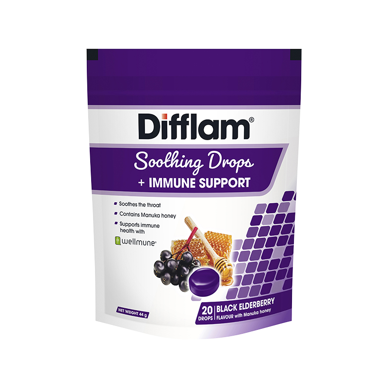 Soothing Drops + Immune Support Black Elderberry 20 Drops | WholeLife