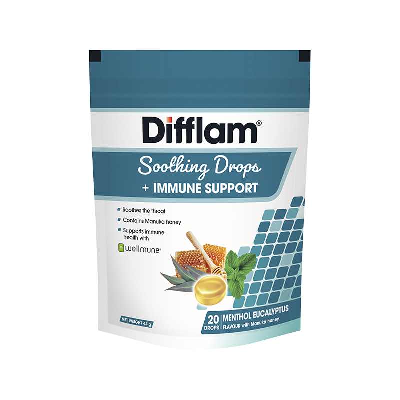 Soothing Drops + Immune Support Menthol Eucalyptus 20 Drops | WholeLife