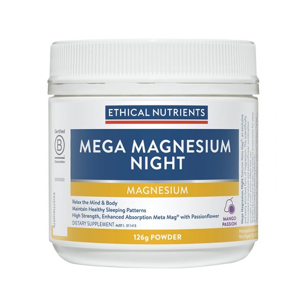 Mega Magnesium Night Powder 126g | WholeLife