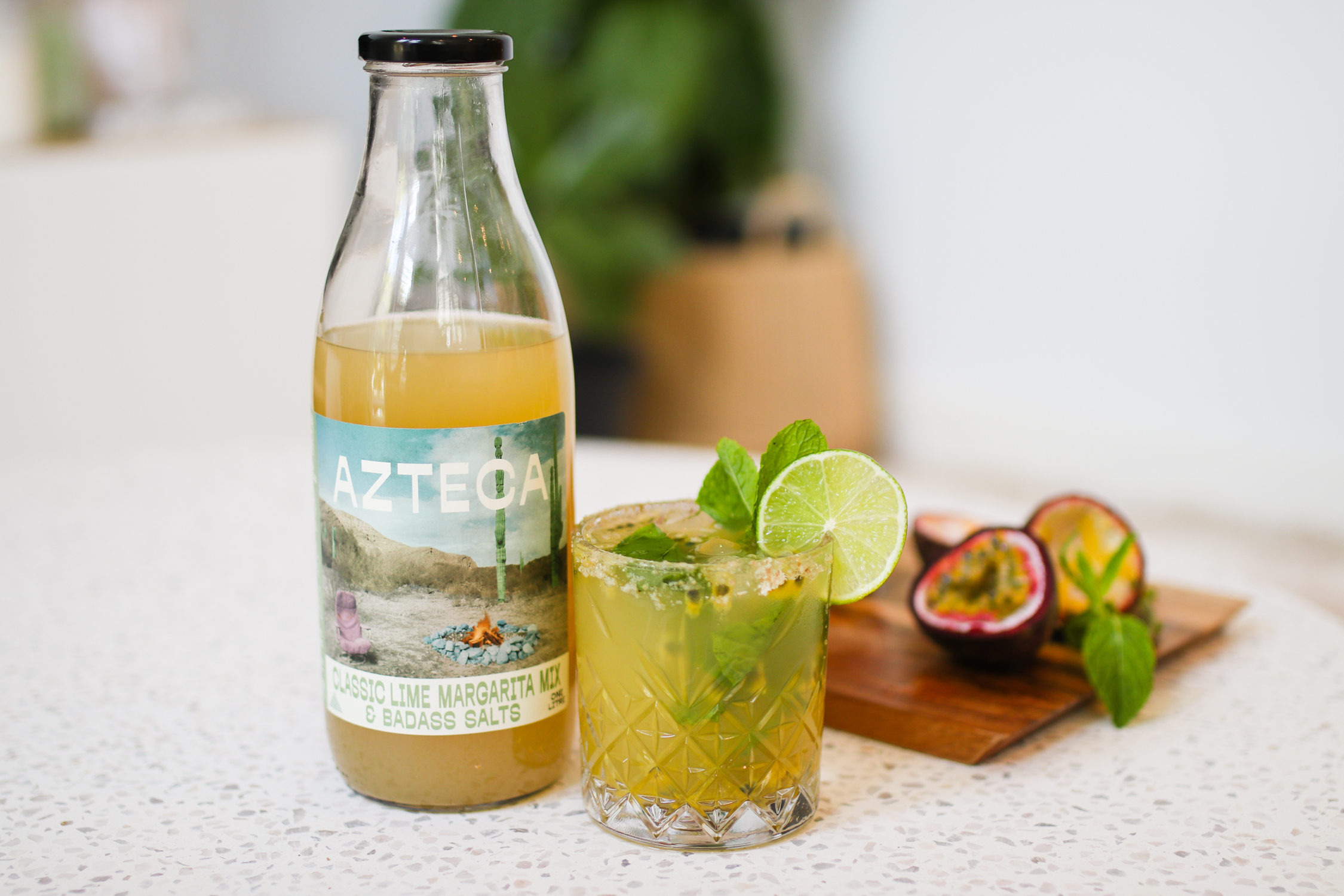 Summer Passionfruit Mocktail with Azteca Margarita | WholeLife