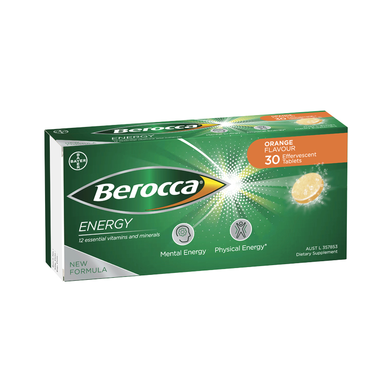 Energy Orange 30 Effervescent Tablets | WholeLife