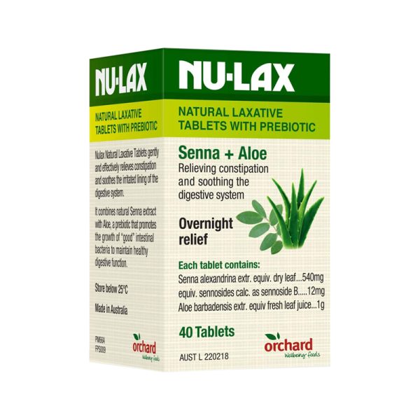 Natural Laxative 40 Tablets | WholeLife