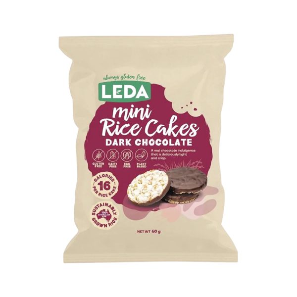 Mini Rice Cakes Dark Chocolate 60g | WholeLife