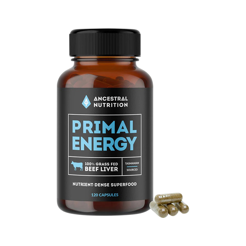 Primal Energy Beef Liver 120 Capsules | WholeLife