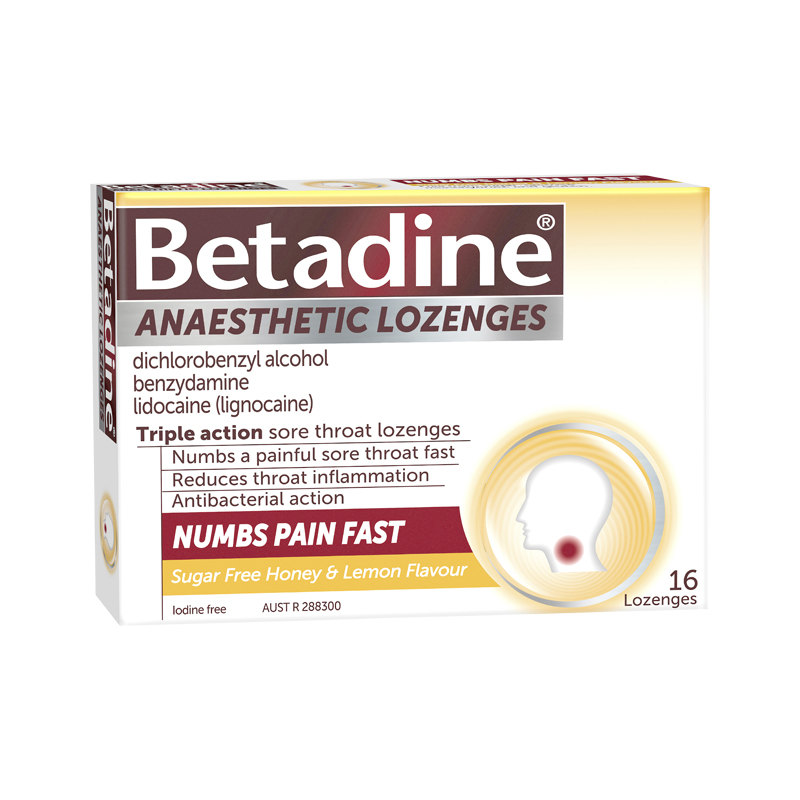 Anaesthetic Honey & Lemon 16 Lozenges | WholeLife